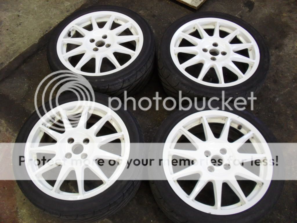 speedline turini 17inch 4x100 pcd et42. white with yoki's | Driftworks ...